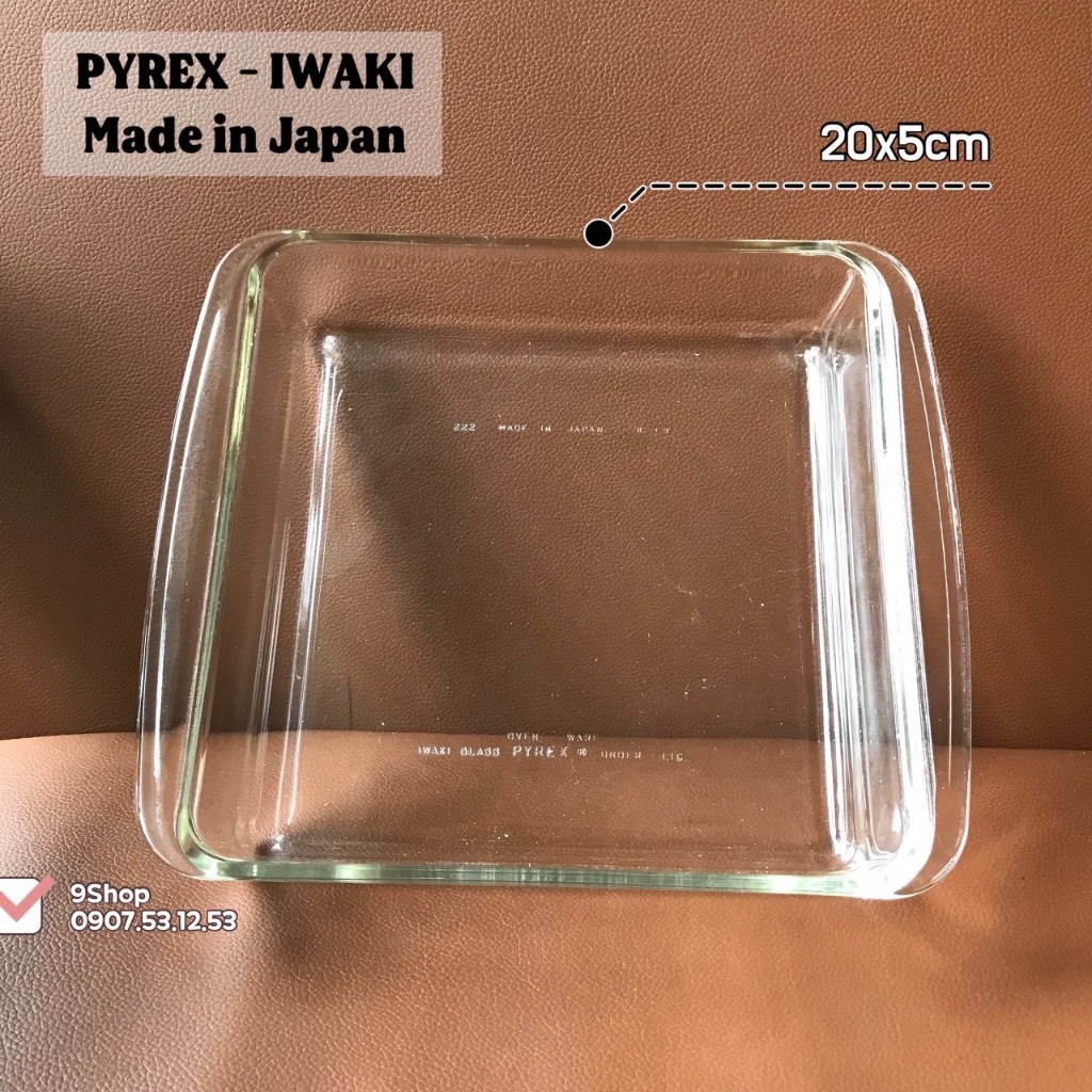 [PYREX - IWAKI] 01 Khay Vuông Dày Chịu Sốc Nhiệt Siêu Cao Cấp từ Mỹ Và ...