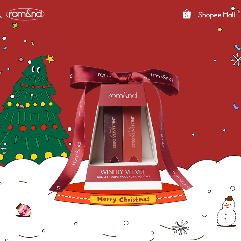 [HB GIFT] Romand Hộp Qùa + Dây Ruy Băng Winery Velvet Chirstmas (Quà ...