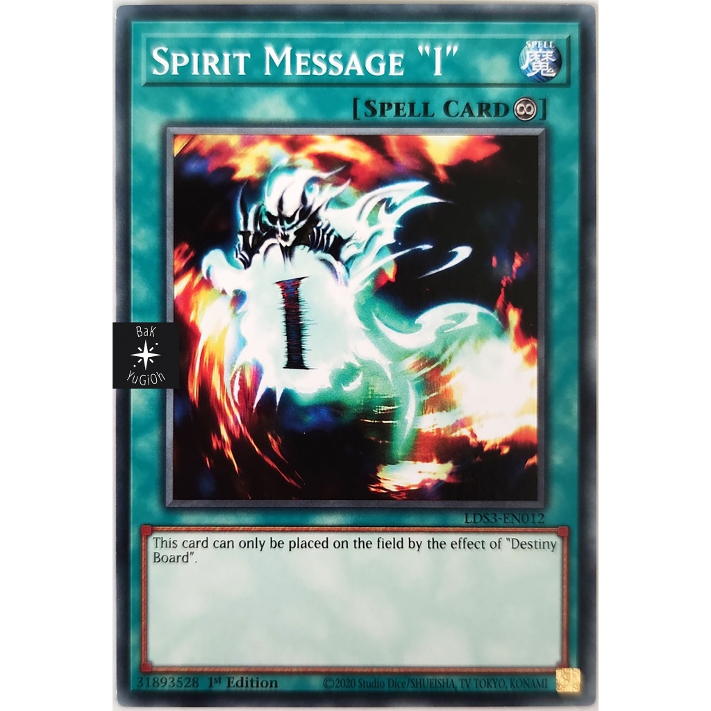 [BaK Yu-Gi-Oh!] [Thẻ Bài Chính Hãng] Spirit Message "I" |EN+JP| Common ...