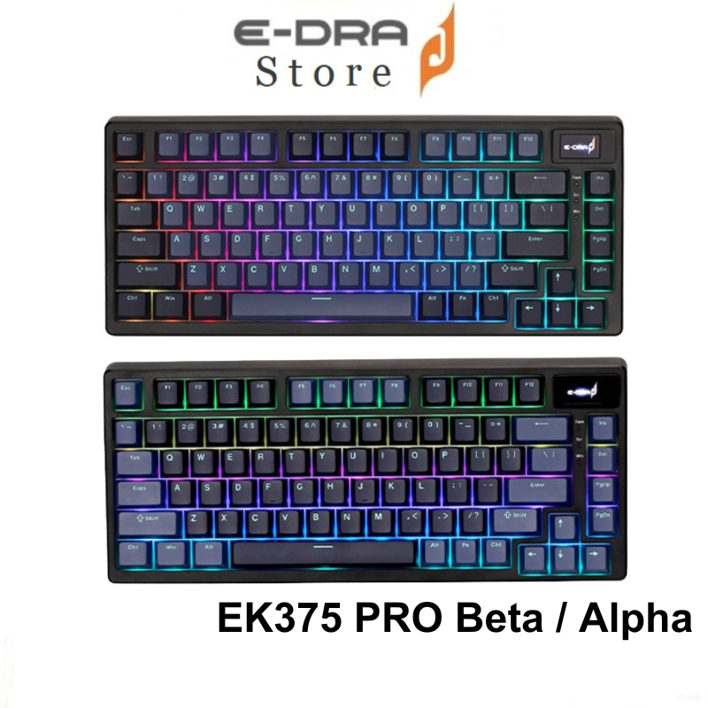 Bàn Phím Cơ EDra EK375 Pro Alpha / Beta (Hotswap ,Pin: 4000mAh -Kết nối ...