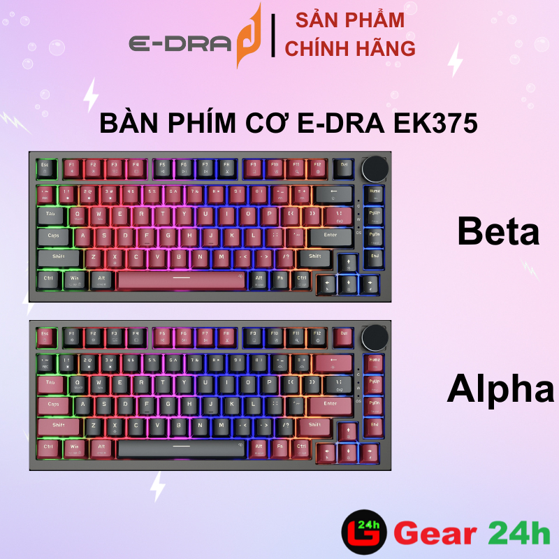 Bàn Phím Cơ EDra EK375 Alpha / Beta ( Switch Blue - Brown Red ...