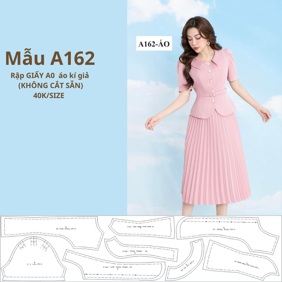 RẬP GIẤY A0 ÁO A162 (KHÔNG CẮT SẴN) | Shopee Việt Nam