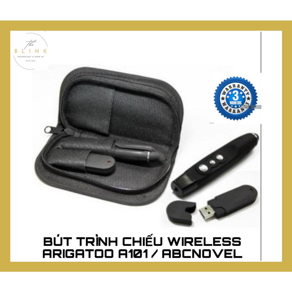 Bút trình chiếu Slide Laser không dây Wireless ABCNOVEL A101 (màu đen ...