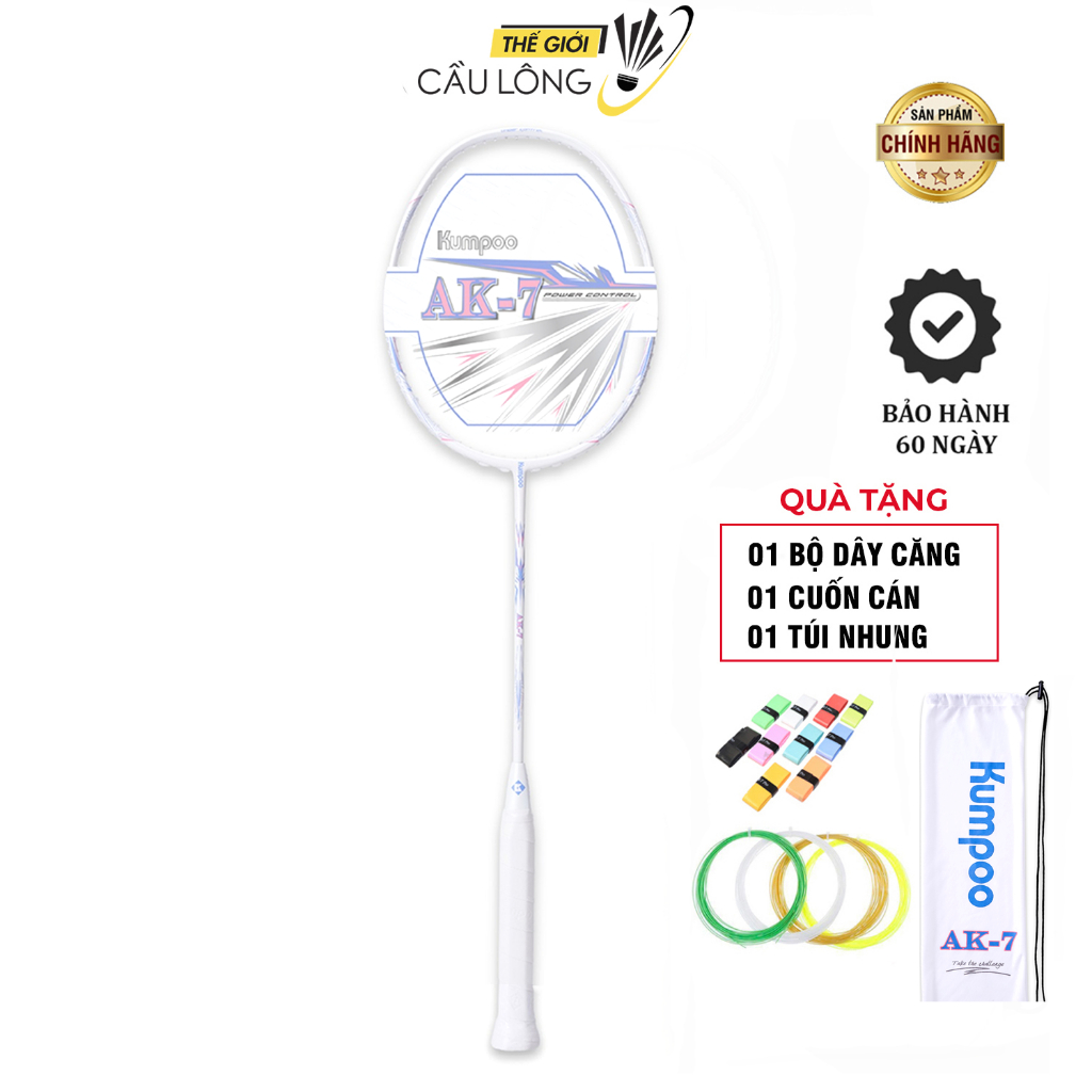 Vợt cầu lông Kumpoo AK 7 chính hãng, tặng quấn cán và cước Victor VS100 | Shopee Việt Nam