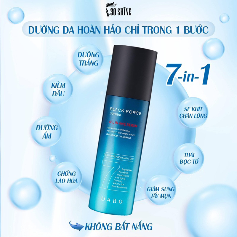 Serum Dưỡng Da Dabo 7in1 Black Force | Shopee Việt Nam