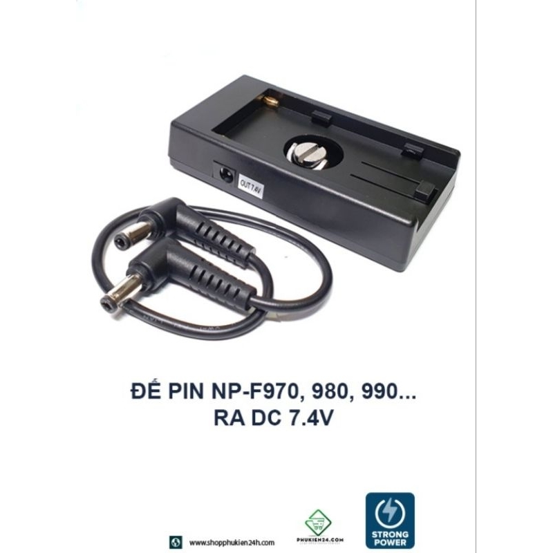 Đế Pin 7.4V NPF Adapter Plate cho NP-F970 F750 F550... | Shopee Việt Nam