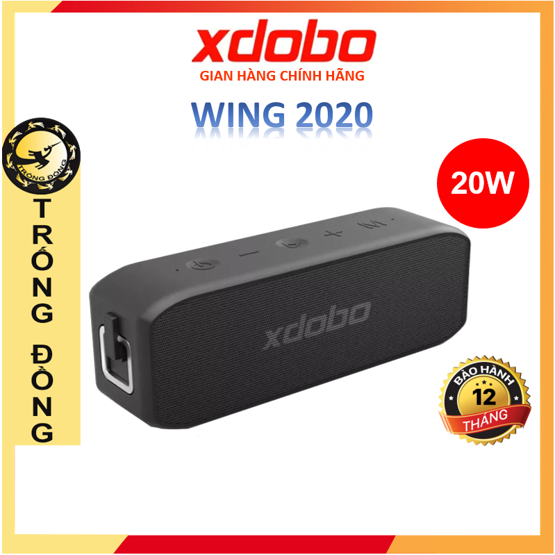 Loa Bluetooth 5.0 XDOBO Wing 2020, Công Suất 20W, Chống Nước IPX7, Loa di động siêu trầm Hỗ Trợ ...