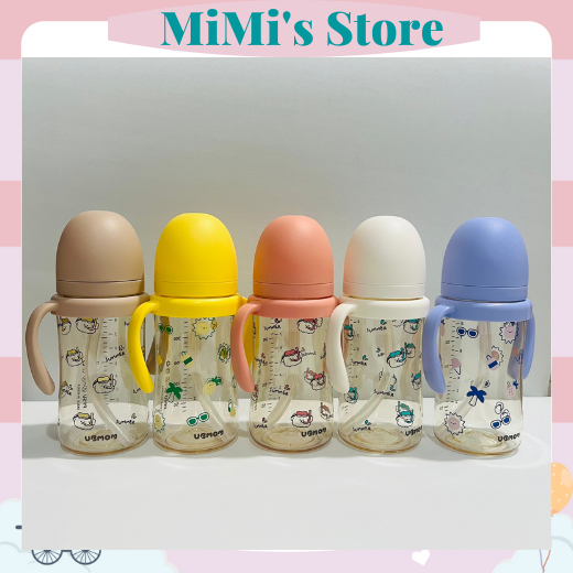 [Tặng dây quả tạ] Bình hút UBmom Hàn Quốc Limited 2022 gắn được núm Moyuum 200ml / 280ml ...