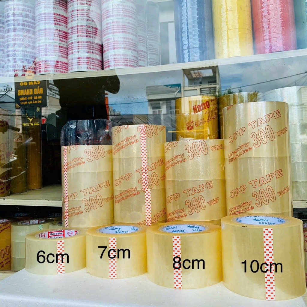 Cuộn băng keo bản rộng 8cm 300yard KEOAB444 | Shopee Việt Nam