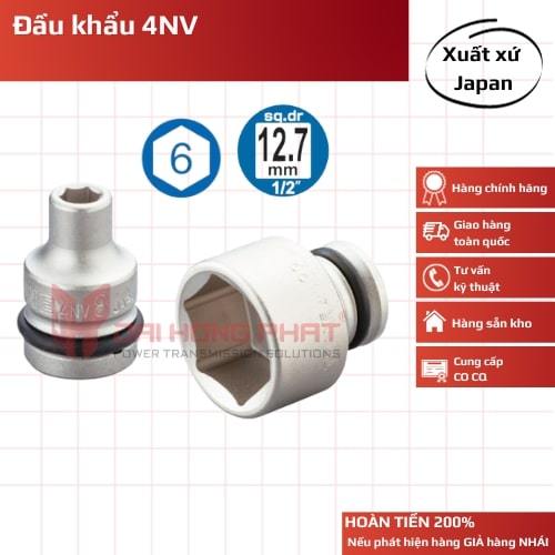 Đầu khẩu cho súng siết, đầu tuýp 1/2 inch, 6 cạnh. Đầu khẩu 4NV Tone ...
