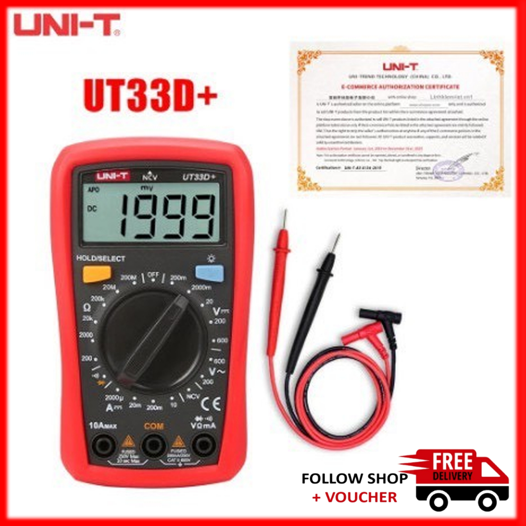 Đồng hồ vạn năng điện tử UT33 cao cấp - Hàng Có Sẵn | Shopee Việt Nam