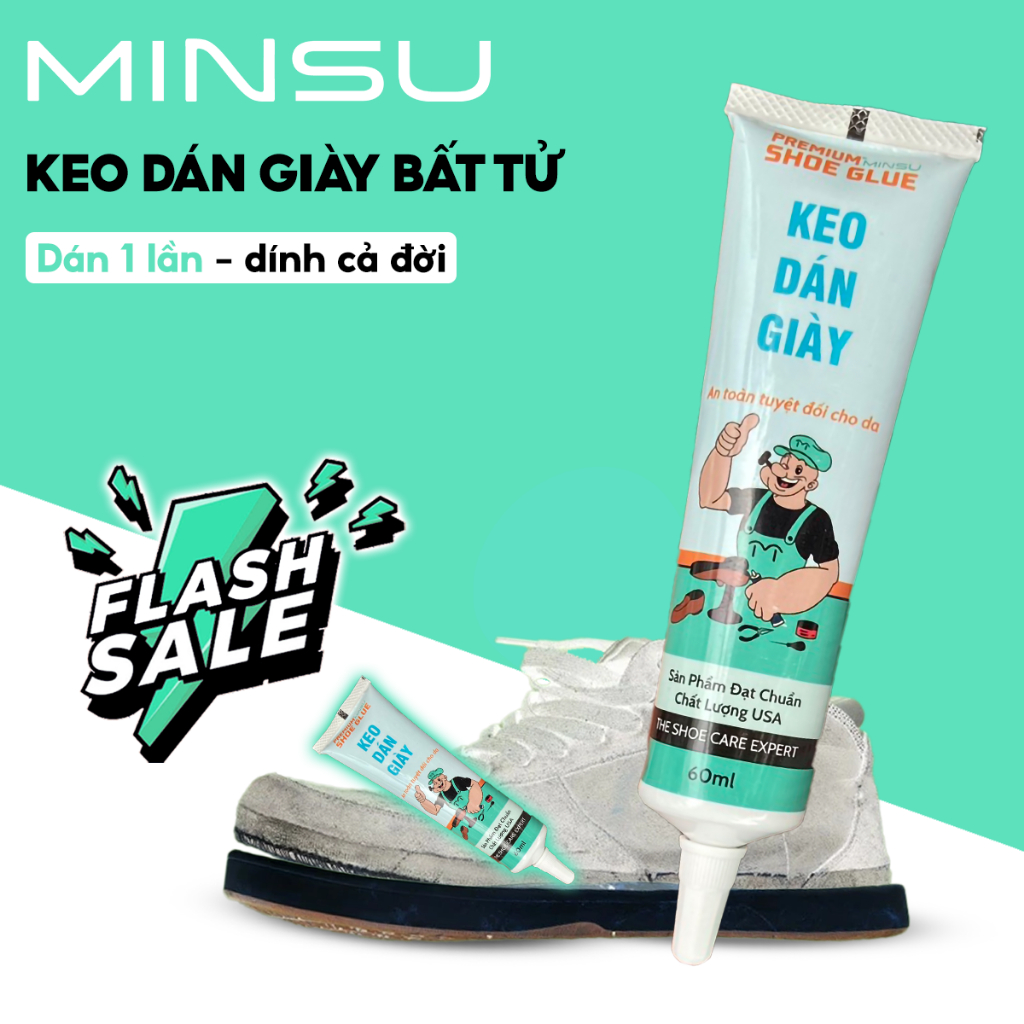Keo Dán Giày Trong Suốt Siêu Dính Đa Năng Chính Hãng MINSU M2522 Chuyên Dụng Cho Giày Dép Thể ...