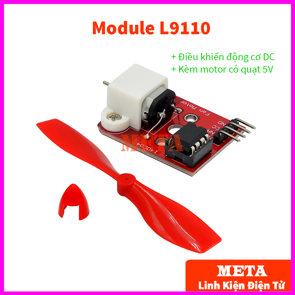 Module L9110 điều khiển động cơ DC kèm motor có quạt 5V | Shopee Việt Nam