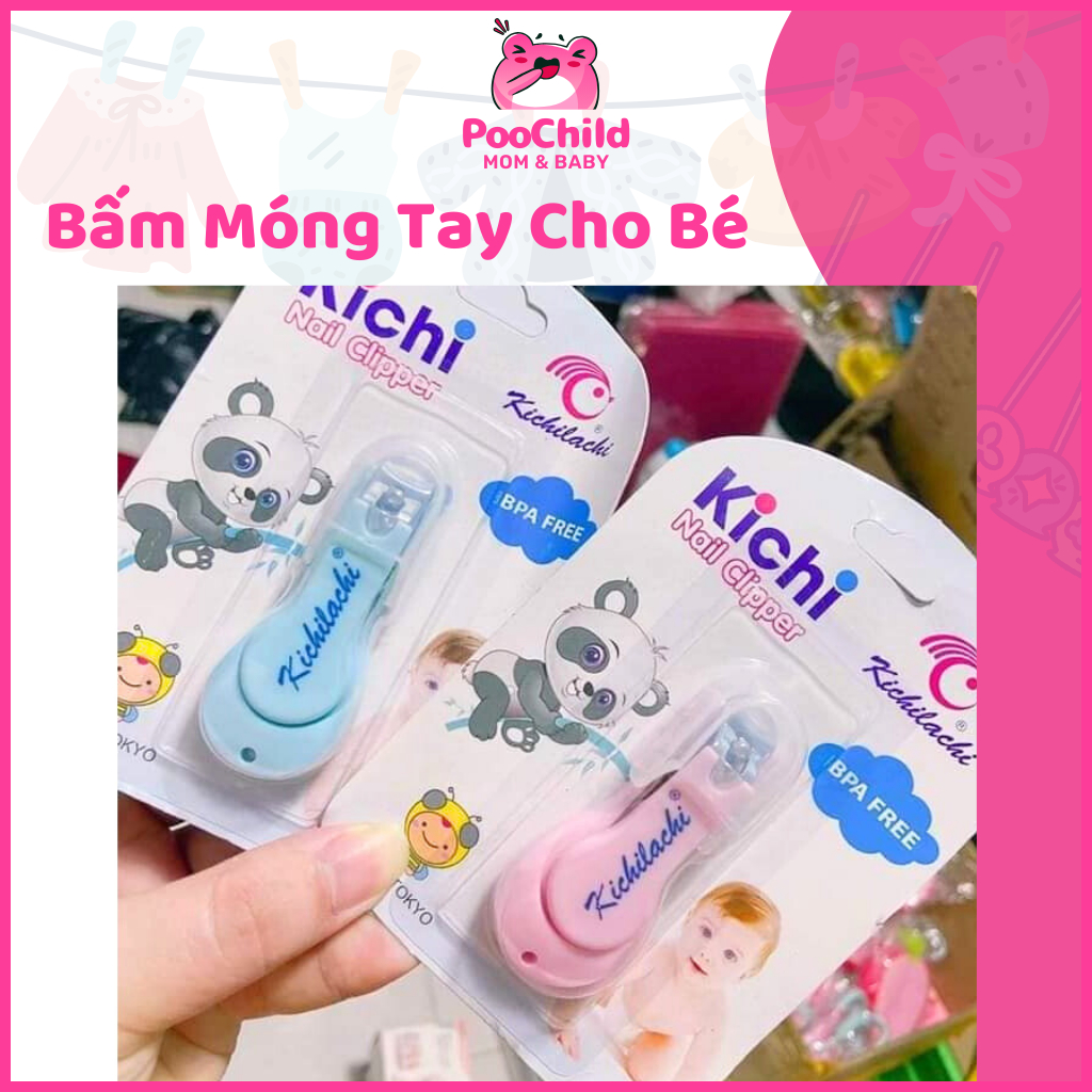 Bấm móng tay cho bé sơ sinh Kichi, dụng cụ cắt móng tay cho em bé có ...