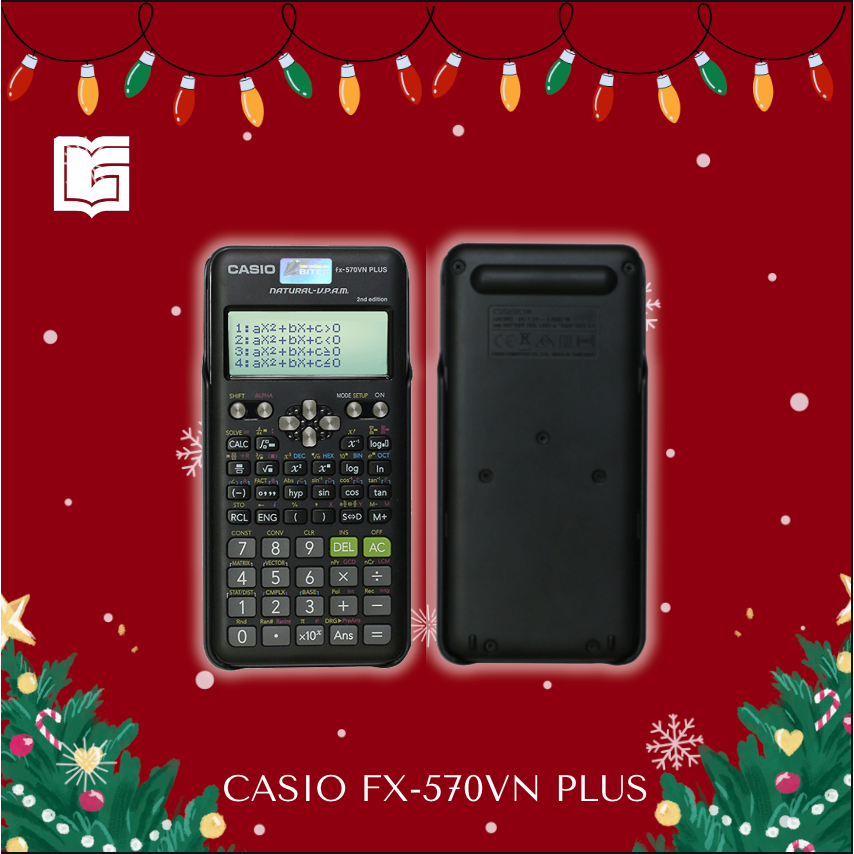 Máy Tính Khoa Học CASIO FX-570VN PLUS Màu Đen [ Bảo hành 7 năm ...