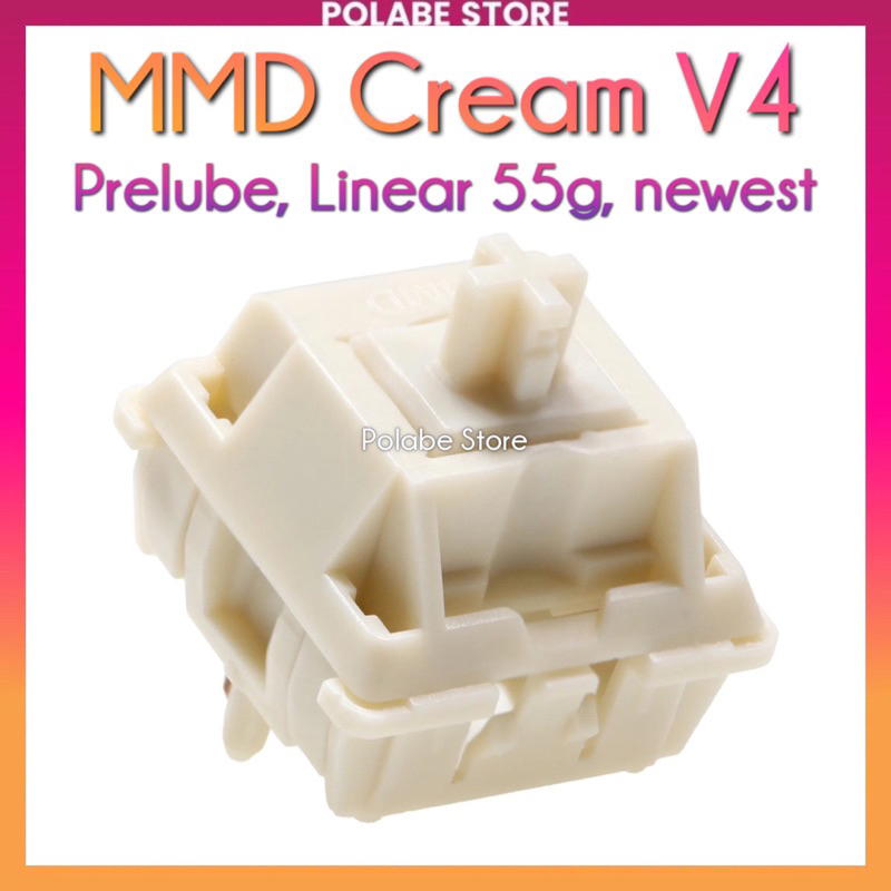 MMD Cream V4 Công Tắc Bàn Phím Cơ Linear Switch Polabe Store | Shopee ...