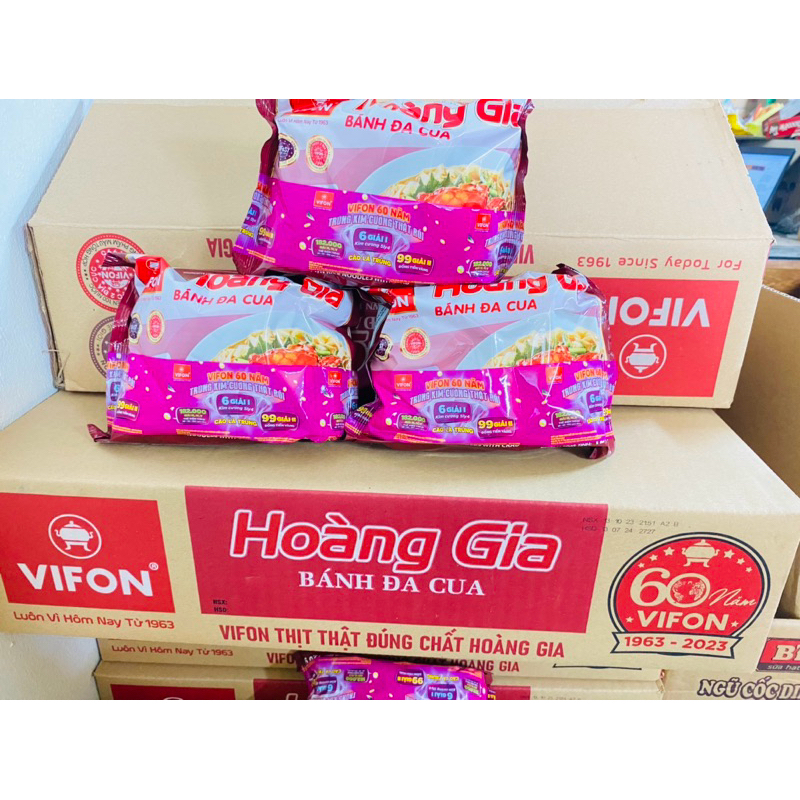 1 Gói Bánh Đa Cua Hoàng Gia Vifon 120g ( Có Gói Thịt Thật 61g) | Shopee Việt Nam