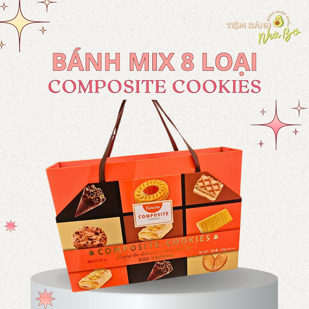 [CÓ GIỎ XÁCH] Bánh Quy Bơ Thập Cẩm YARUNA COMPOSITE COOKIES HỘP THIẾC ...