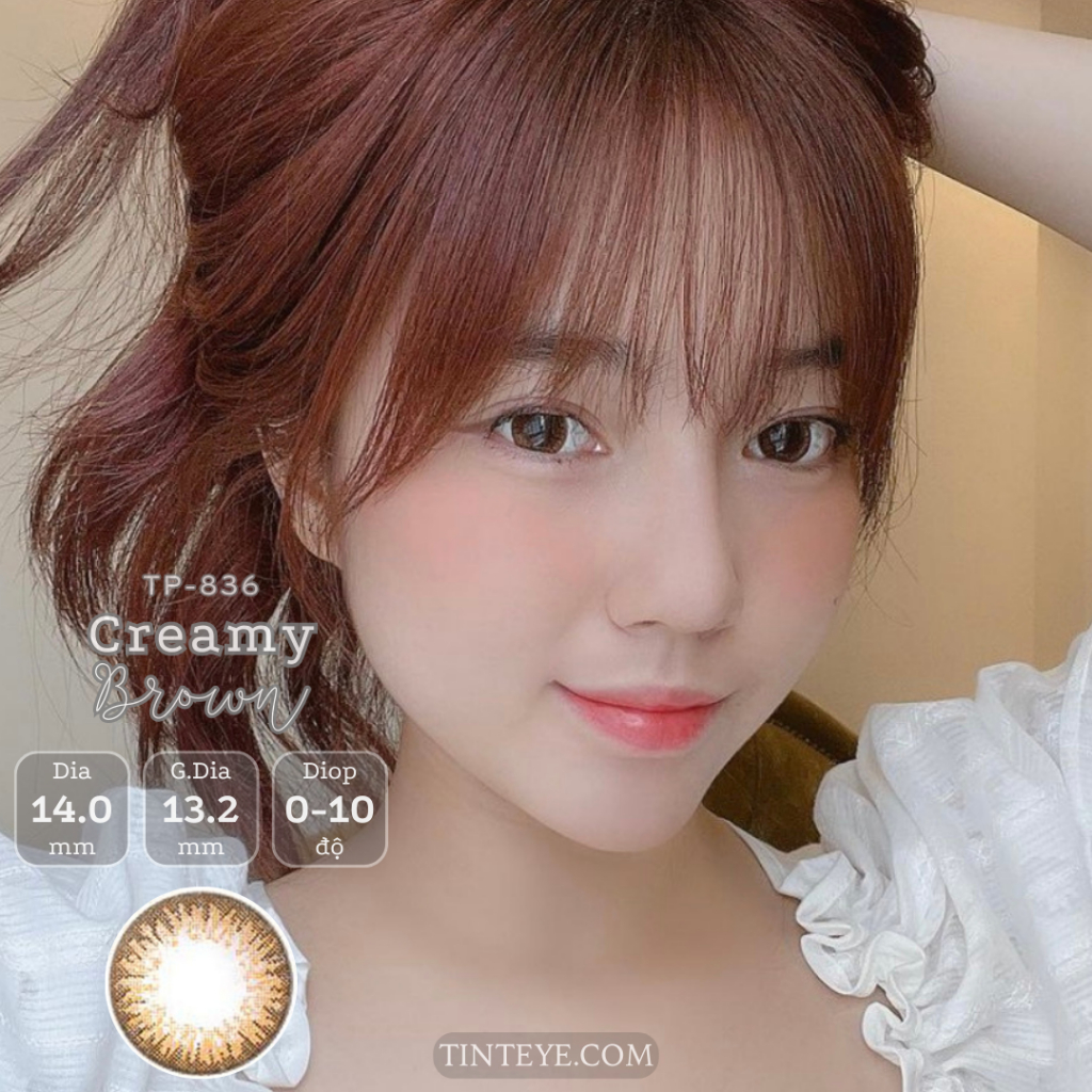 Kính Áp Tròng Tinteye Lens TP-836 Nâu Tự Nhiên | Shopee Việt Nam