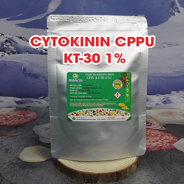 Cytokinin CPPU KT-30 (1%) Chelate Asia Tăng kích thước trái cây - Forchlorfenuron gói (100gram ...