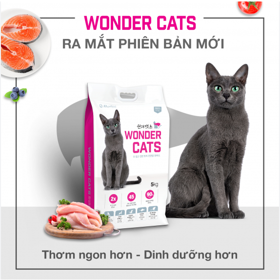 THỨC ĂN HẠT CHO MÈO WONDER CATS NHẬP KHẨU HÀN QUỐC 5KG | Shopee Việt Nam