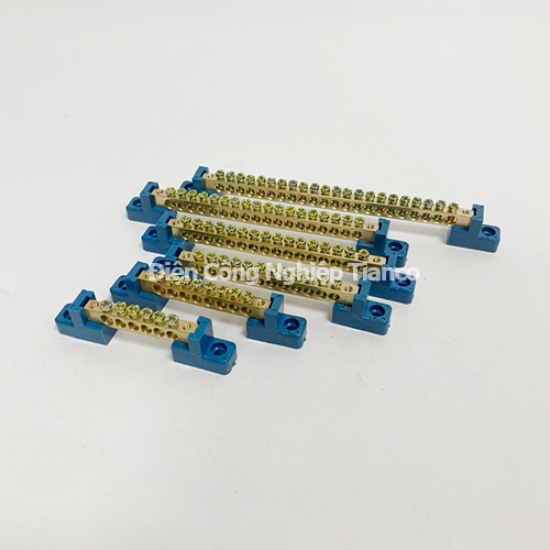 Thanh trung tính Cầu đấu trung tính kèm đế nhựa thấp 4P 6P 8P 10P 12P 16P 18P 18 ốc 22P 22 ốc ...