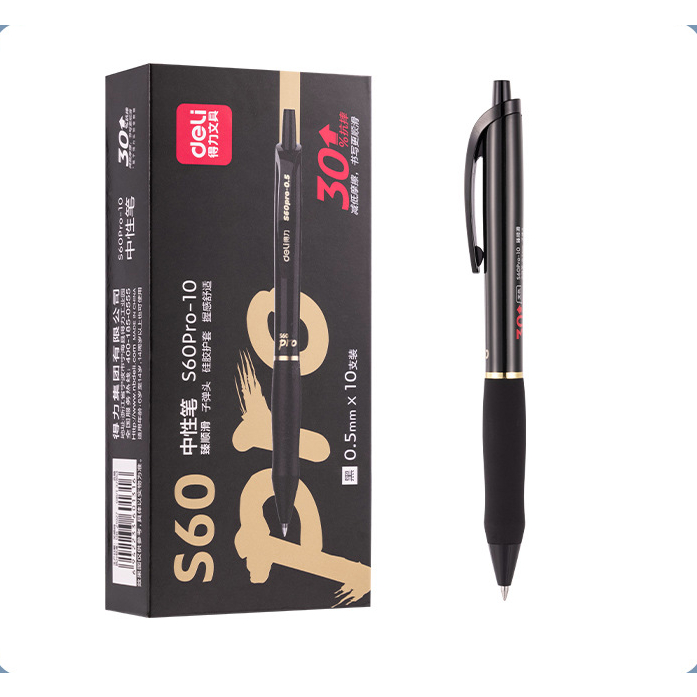 Bút gel Deli S60-Pro Phiên bản nâng cấp mực nhiều hơn viết trơn (Hàng ...