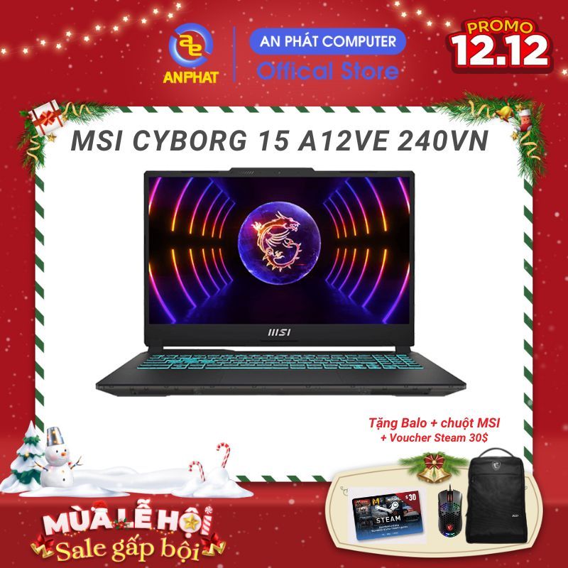 Laptop MSI Cyborg 15 A12VE 240VN (Core i7-12650H & RTX 4050) | Shopee ...
