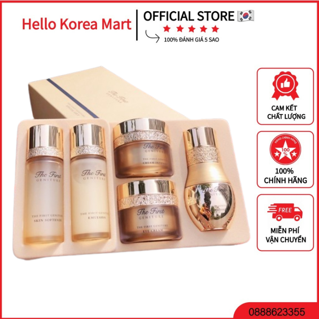 Set Dưỡng Tái Sinh, Phục Hồi Da, Giảm Mụn, Chống Lão Hóa Ohui The First ...