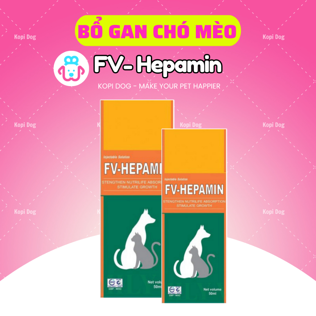 Bổ gan FV HEPAMIN cho chó mèo hiệu quả cao dễ sử dụng 60ml | Shopee ...
