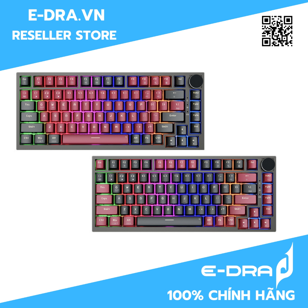 Bàn phím cơ E-Dra EK375 Beta / Alpha - Hàng chính hãng | Shopee Việt Nam