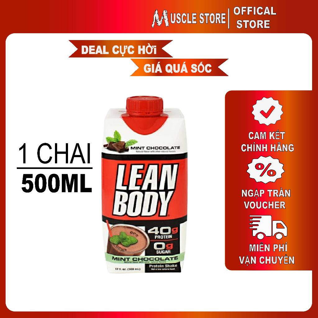 Lean Body RTD - Labrada (500ml/Chai) Lean Body dạng nước, nguồn dinh ...