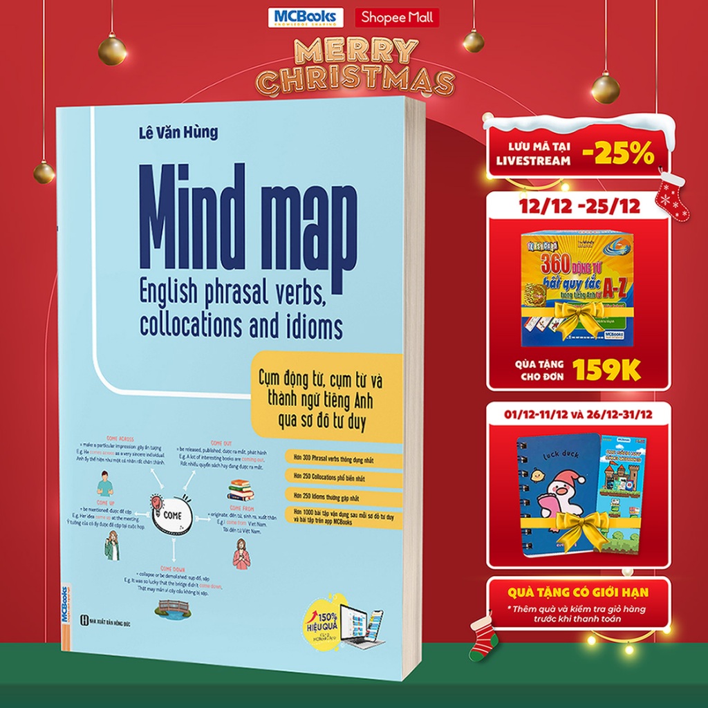 Sách - Mind Map English phrasal verbs, collocations and idioms - Cụm ...