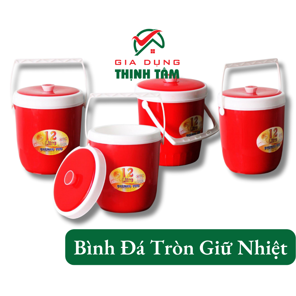 [THỊNH TÂM] Bình Đá Tròn, Thùng Đá Tròn Hiệp Thành 16L 18L 20L 26L | Shopee Việt Nam
