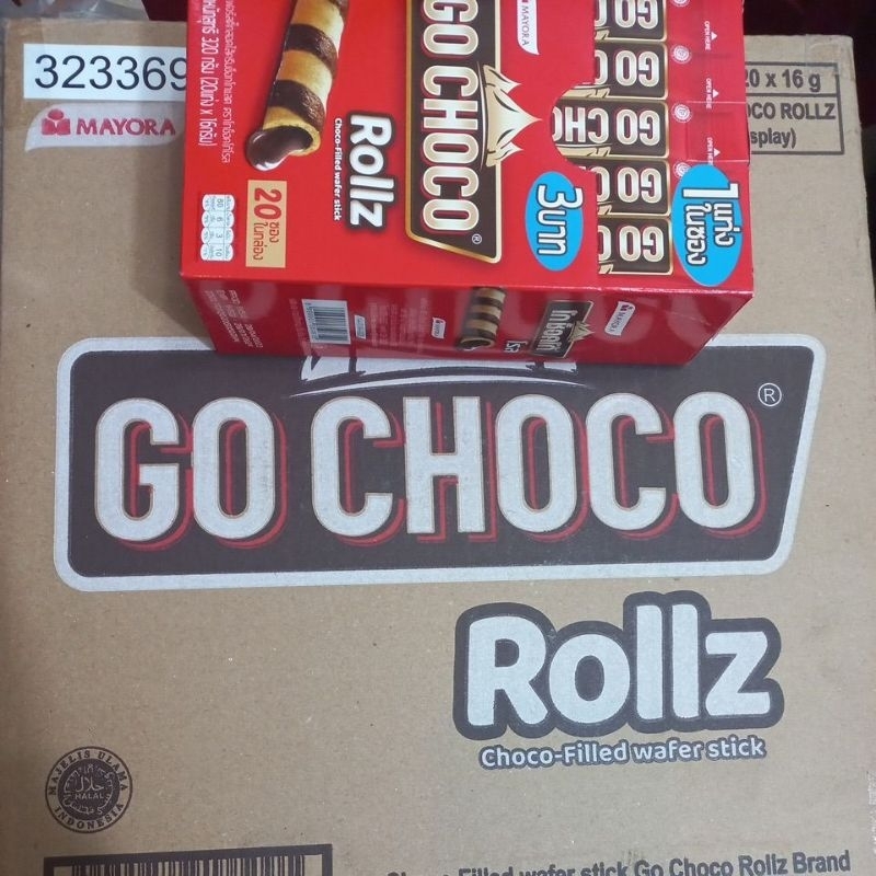Thùng bánh quế xốp kem socola Go Choco Rollz 24 hộp | Shopee Việt Nam