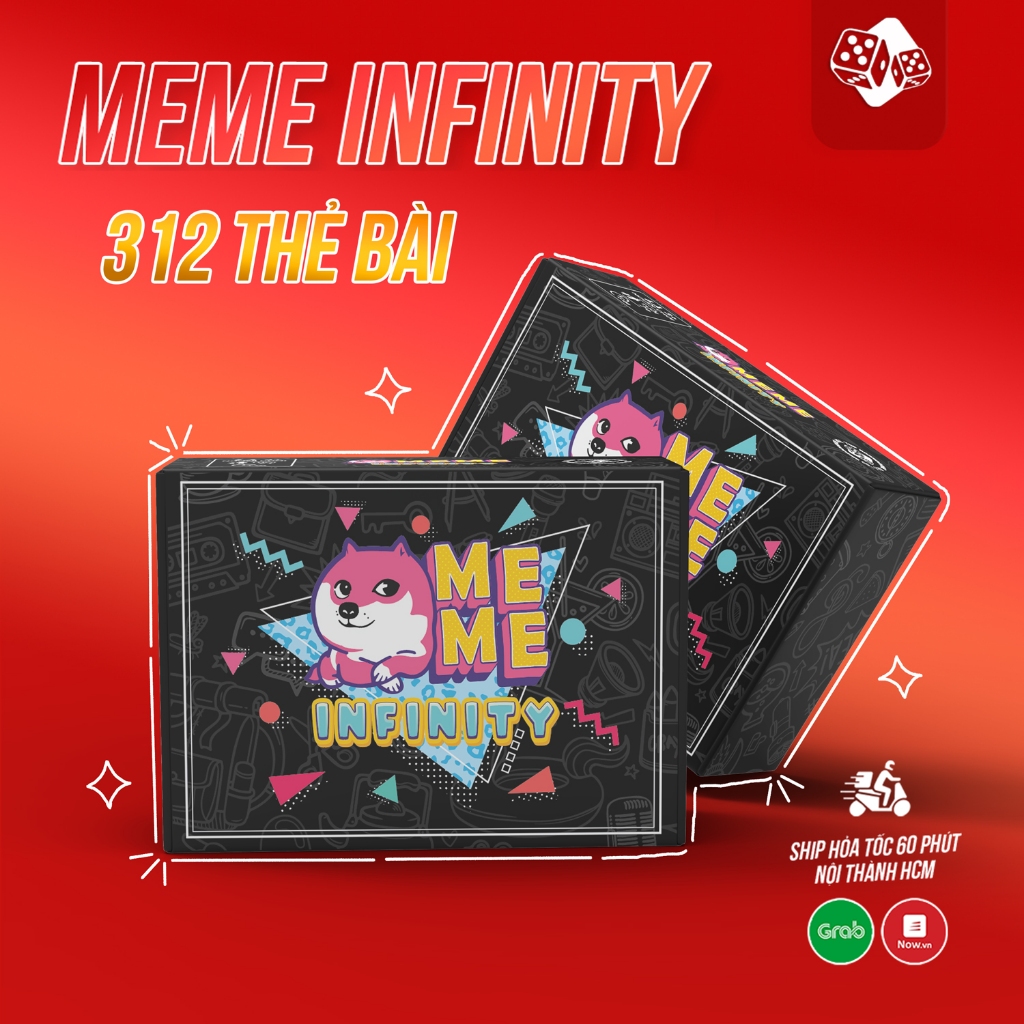 Bộ bài MEME INFINITY phiên bản vô hạn 176 lá meme tình huống boardgame ...