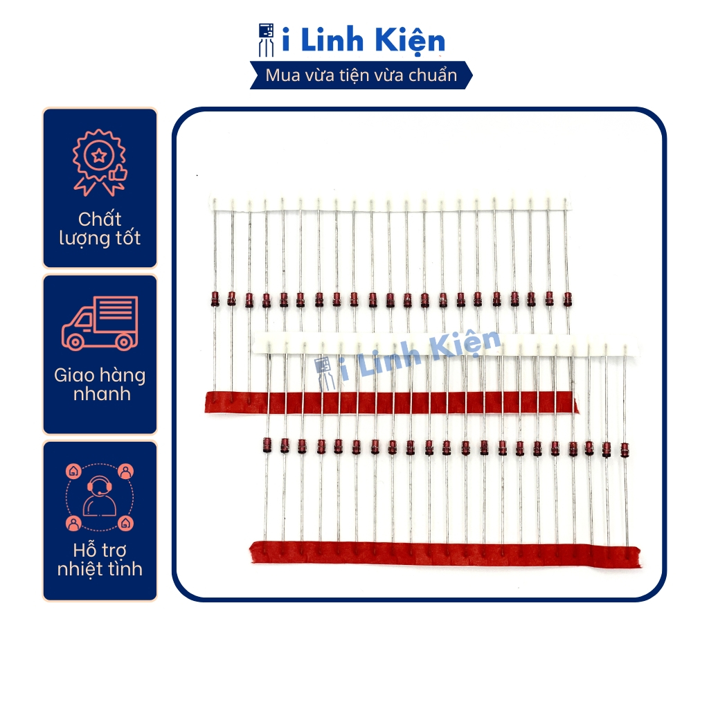 Diode zener 1W 22V 1N4748A 10 chiếc | Shopee Việt Nam