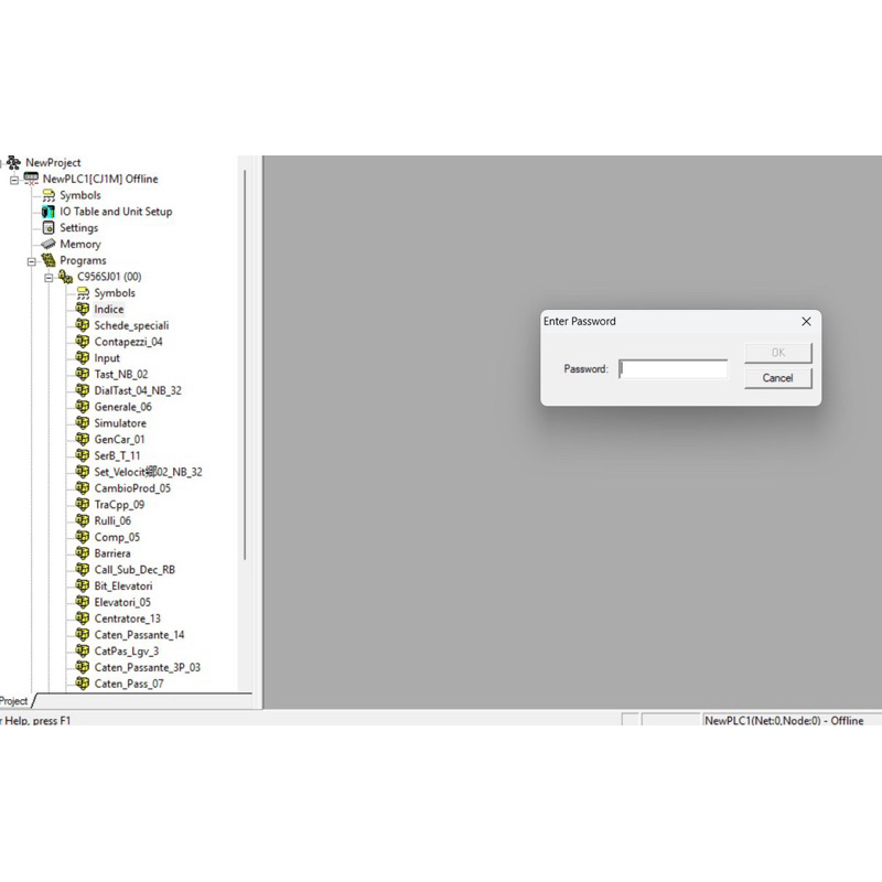 crack program password + funtion block plc omron các dòng 1L 1H CJ1M ...