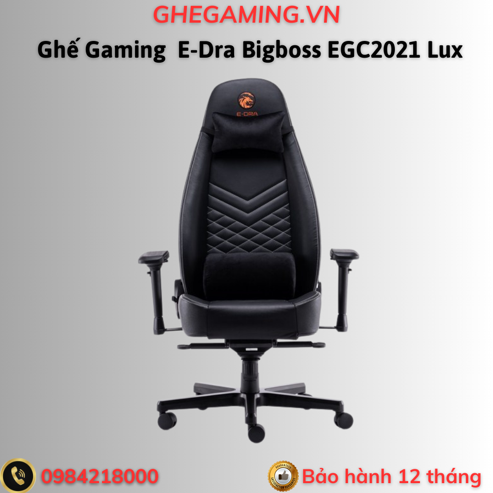 [Chính Hãng] Ghế Gaming Cao Cấp E-Dra Bigboss EGC2021 Lux | Bọc Da Thật 100% | Khung Full Kim ...