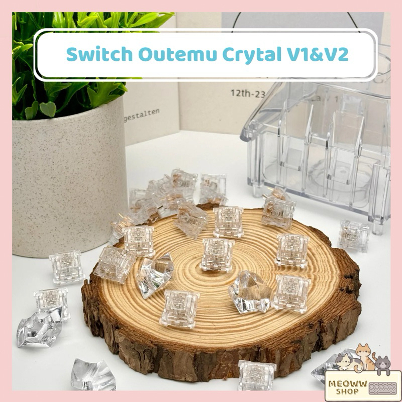 Switch Outemu Crystal | Linear | trong suốt siêu toả led giá rẻ thay ...