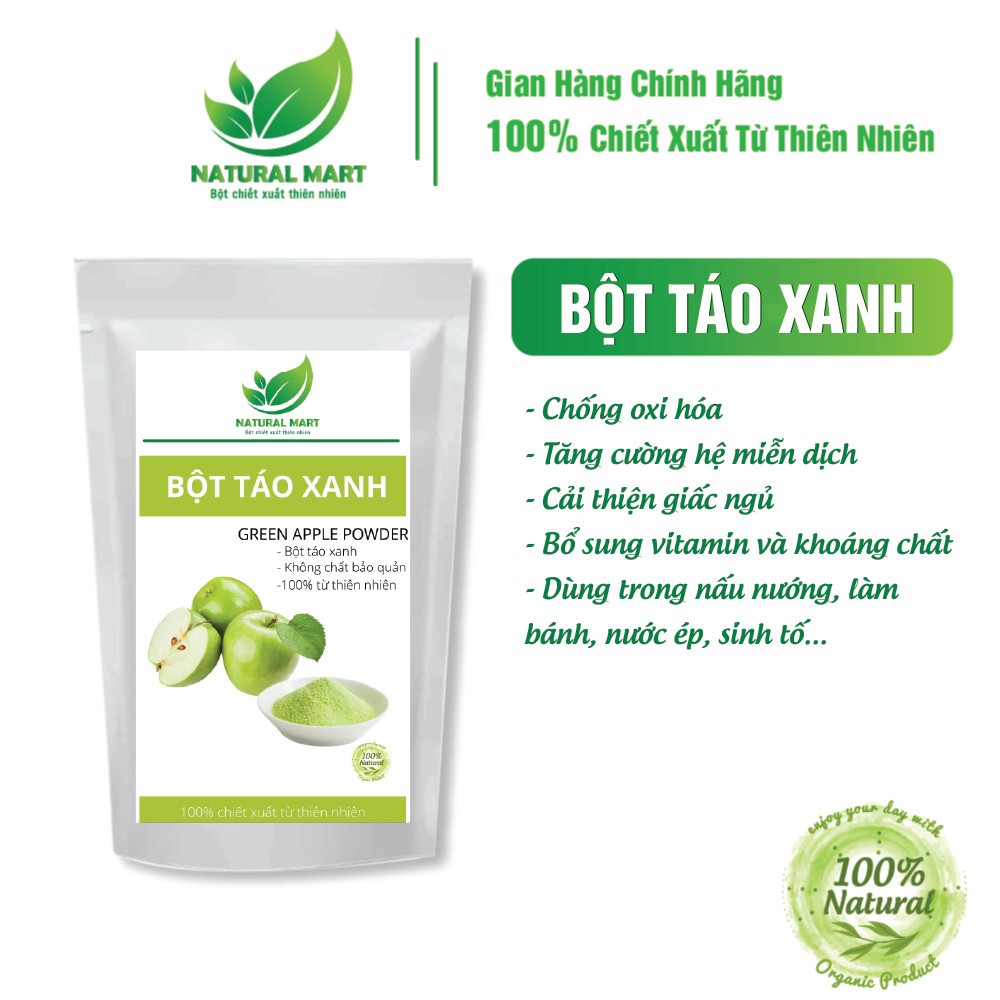BỘT TÁO XANH nguyên chất NATURAL MART - BỘT CHIẾT XUẤT 100% TỪ THIÊN ...