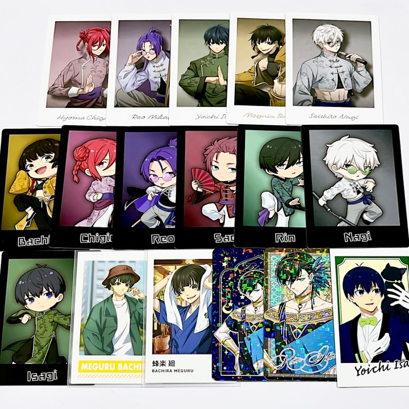 Card Bluelock pola Blue lock goods anime manga Rin Nagi Bachi Isagi Reo ...