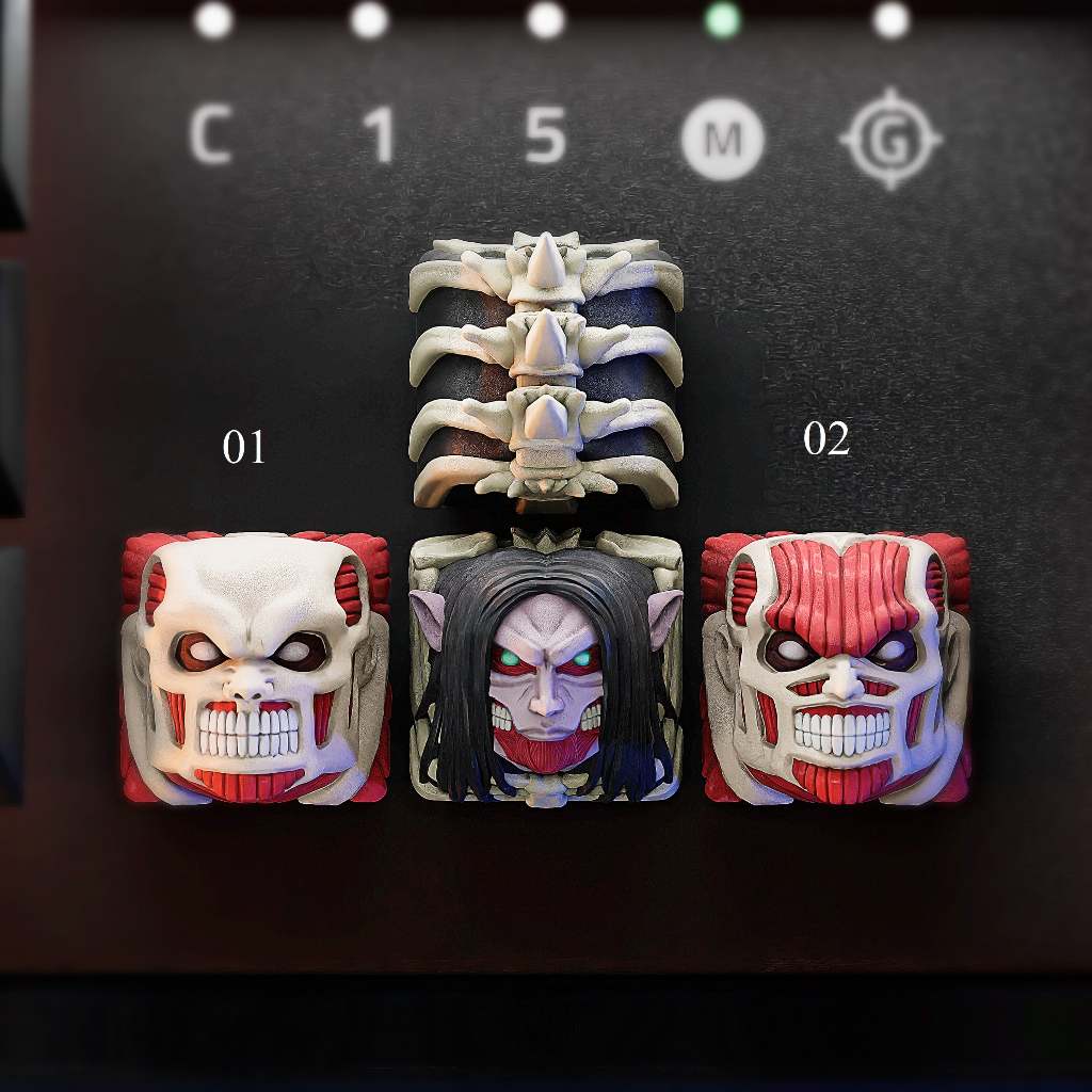 nút bàn phím cơ anime attack on titan, anime keycap | Shopee Việt Nam