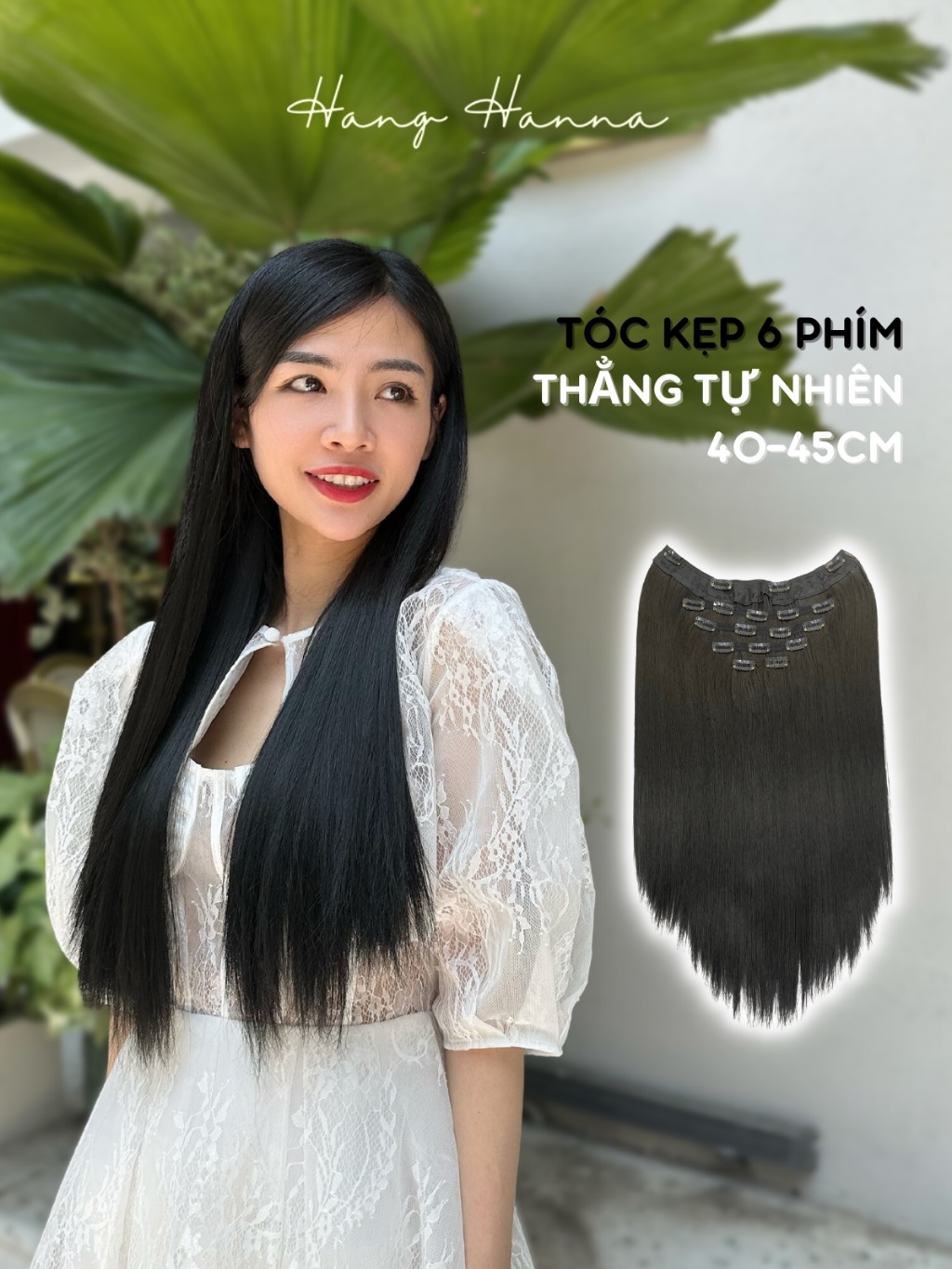 Tóc Kẹp 6 Phím HANNA Dáng Thẳng - Tóc Kẹp Phím - Tóc Kẹp 6 Mảnh ...