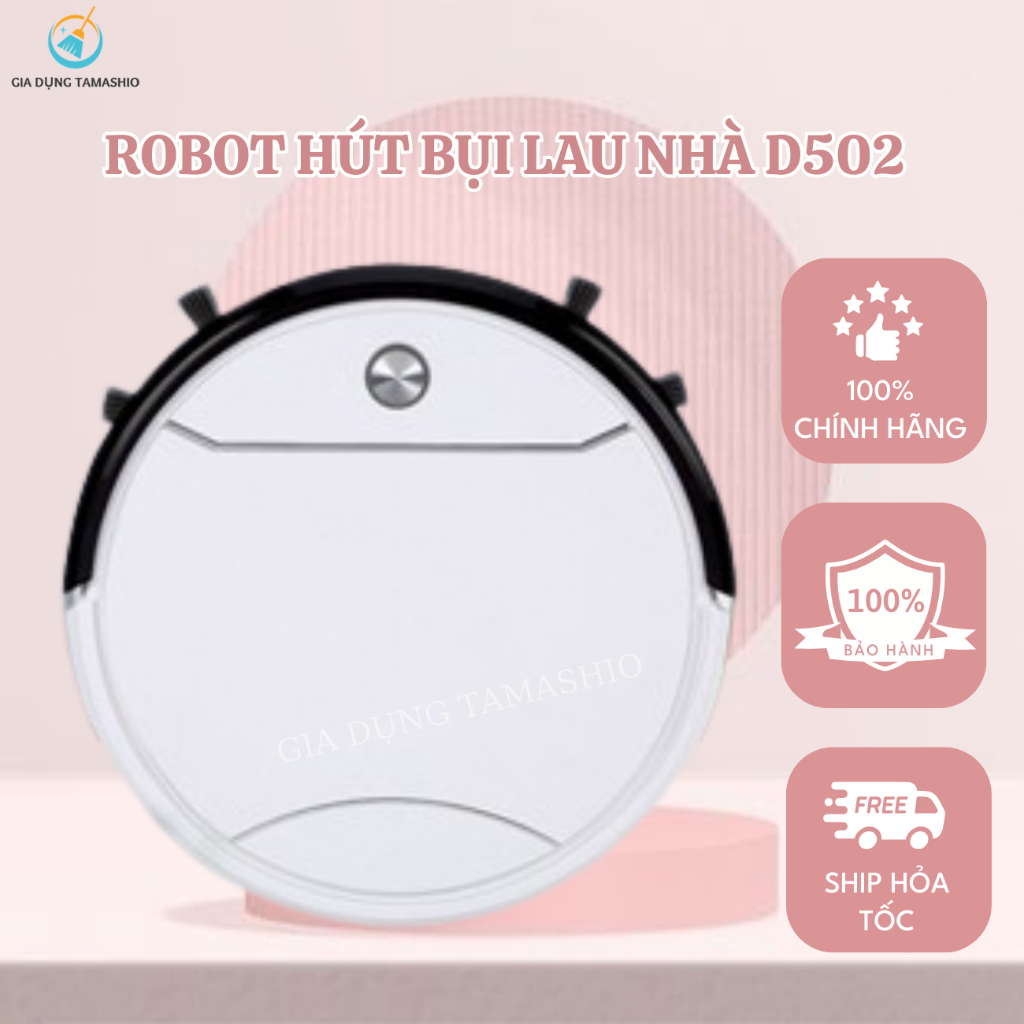 Robot Hút Bụi Lau Nhà EMBER D502 - Cảm Biến Chống Rơi - Tự Động Sạc - Sử Dụng APP Điều Khiển ...