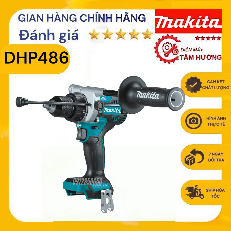 Dhp486 - Máy khoan động lực dùng pin 18V Makita - Hàng chính hãng tách ...