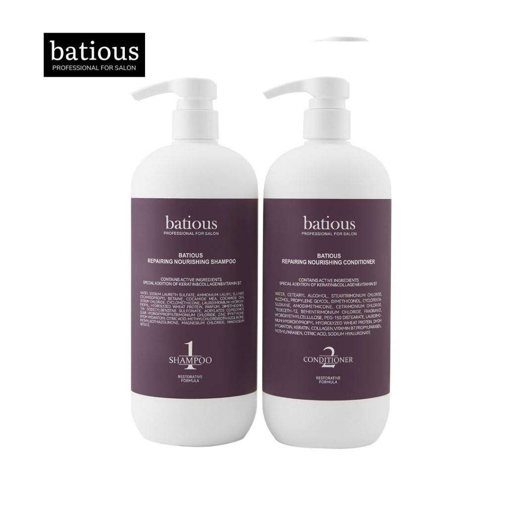 Dầu gội Dầu Xả BATIOUS Tím Reparing Noursing Chính hãng Giúp phục hồi ...
