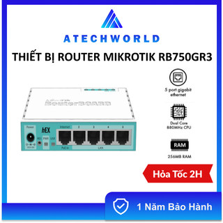 Thiết Bị Router Mikrotik RB750Gr3 Hex POE 5 Port - Hàng Chính Hãng ...