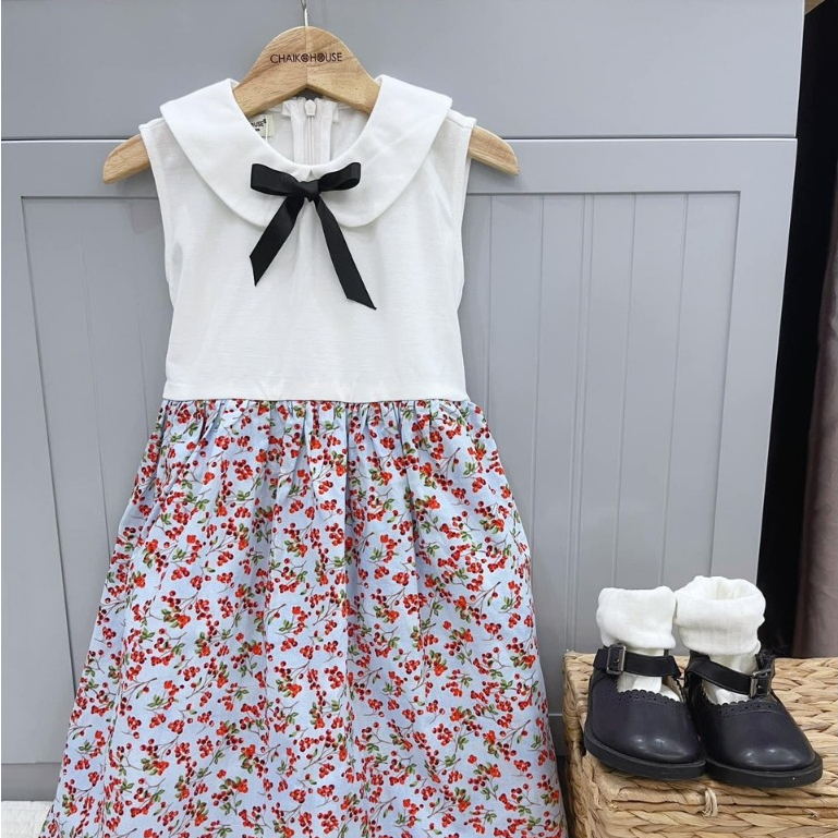 Đầm cotton cherry Caroline cho bé gái Chaiko House CDC02 | Shopee Việt Nam