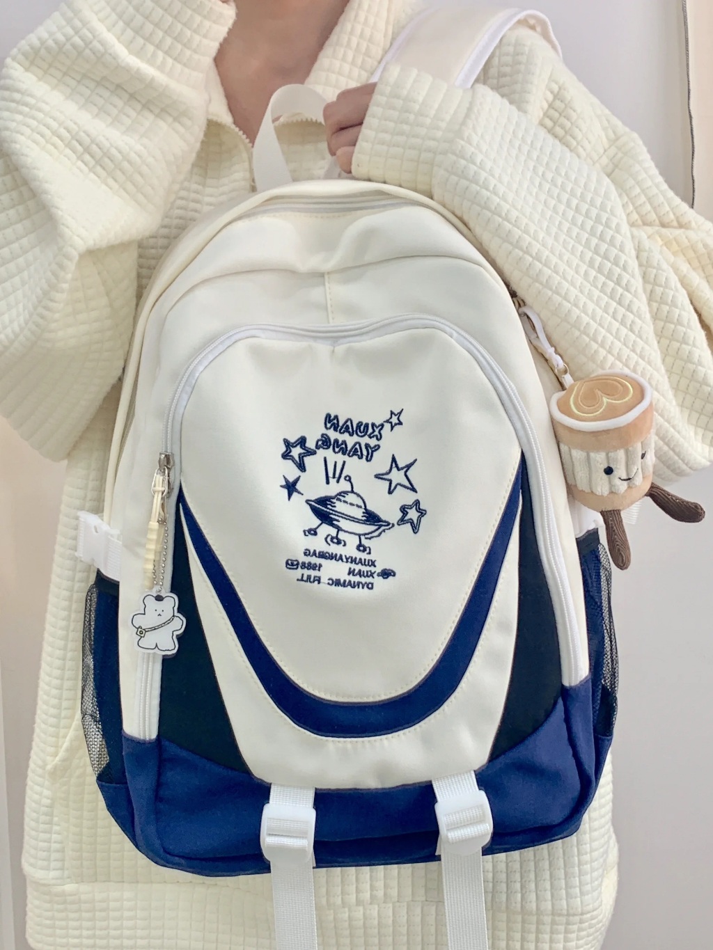 Balo Đi Học Nam Nữ Cỡ Lớn Phối Màu BL47 | Shopee Việt Nam